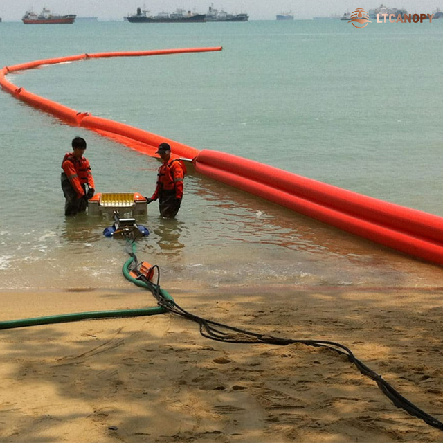 Oil Spill Containment Boom PVC Inflatable Oil Boom Supplier in China ...