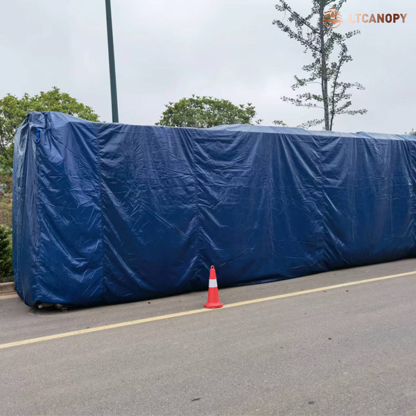 Waterproof Covering Tarpaulin 40ft Container Cover PVC Coated Tarp ...