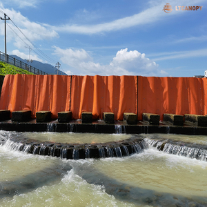 Flood Prevention Tube Water Filled Flood Control Barrier Inflatable ...