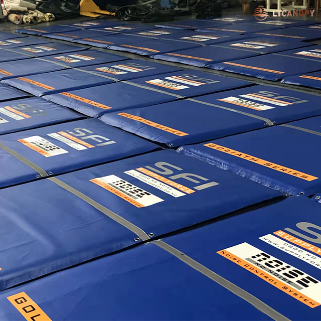 Outdoor water proof pvc tarpaulin temporary sound barrier for high way ...