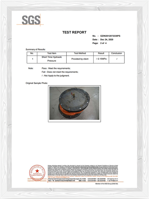Certification - Export Factory-Branch Litong Fanpeng Co, Ltd.